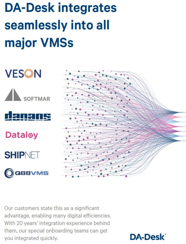 Port shipping management software - VMS integration | DA-Desk